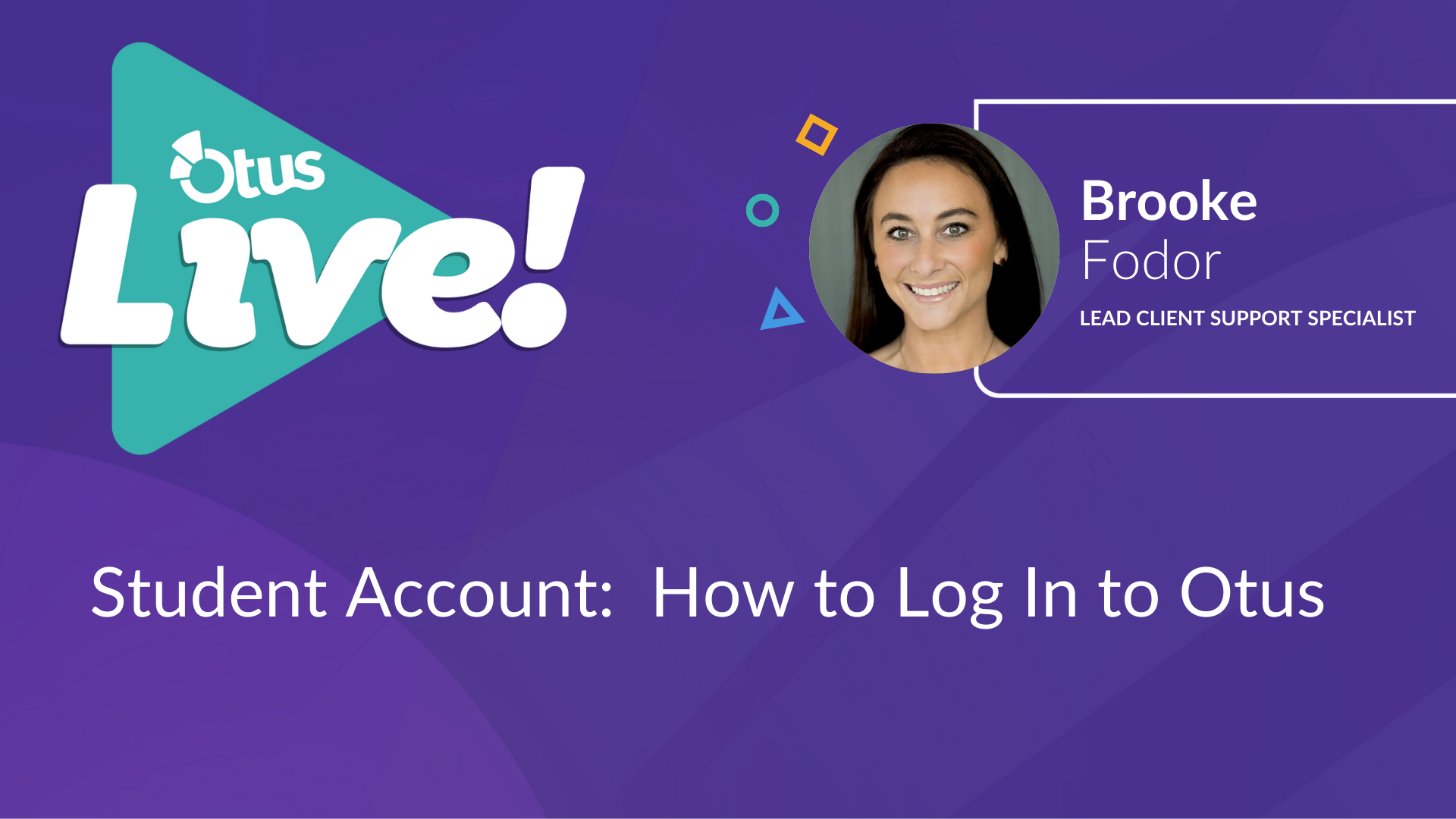 Student Account: How to Log In to Otus